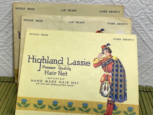 Vintage Highland Lassie Premier Quality Hair Net Nylon Dark Brown Lot ...