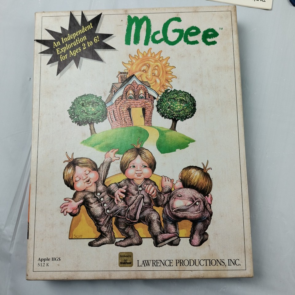 McGee By Lawrence Productions For Apple IIgs 1989 3.5 Inch Floppy Disk ...