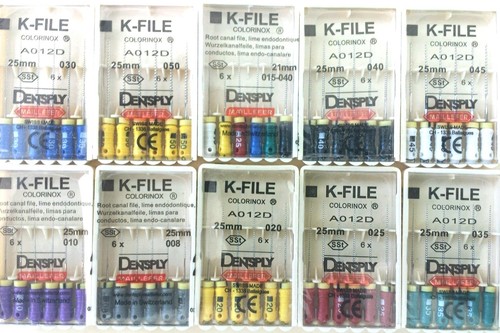 Dentsply Maillefer K-File Endodontic Dental Files 10 Packs Assorted ...