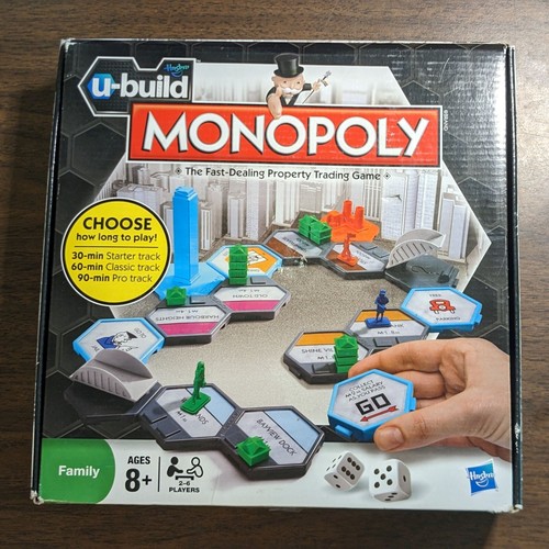U Build Monopoly Family Board Game Hasbro Grid Complete Different Dice ...