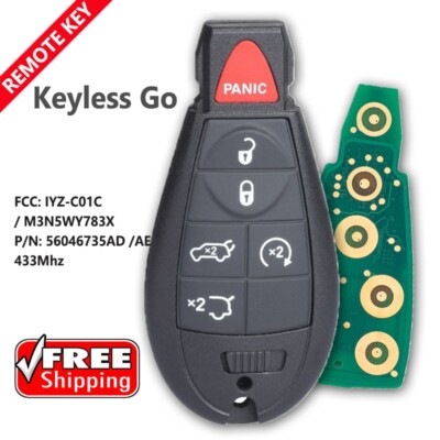 Proximity Keyless Go Fobik for Jeep Grand Cherokee 2008 - 2013 IYZ-C01C ...
