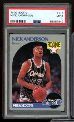 Nick Anderson Card 1990-91 Hoops #214 PSA 9 | eBay