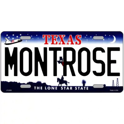 Montrose Texas Metal Sign | eBay