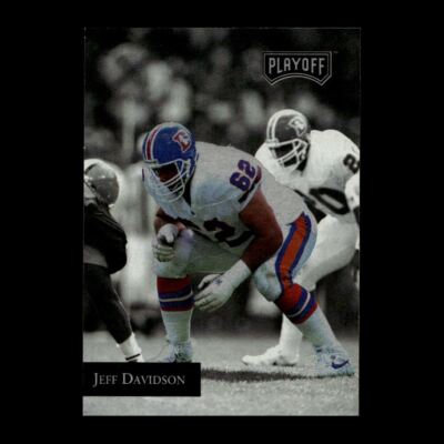 Jeff Davidson 1992 Playoff Rookie Denver Broncos #50 R323A 65 | eBay