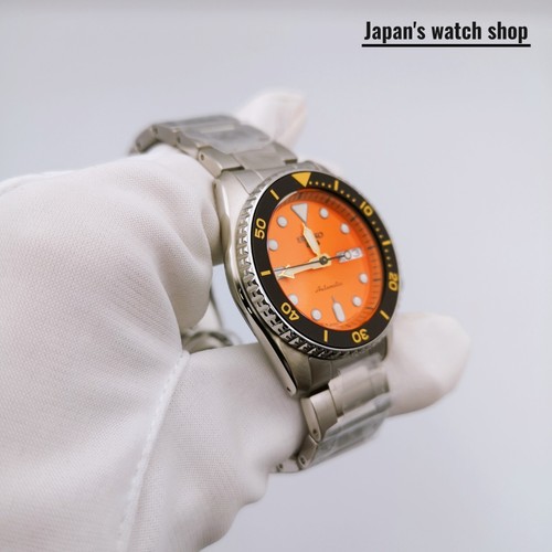 SEIKO 5 Sports SBSA231 Orange Automatic Mechanical Diver Men's Watch ...