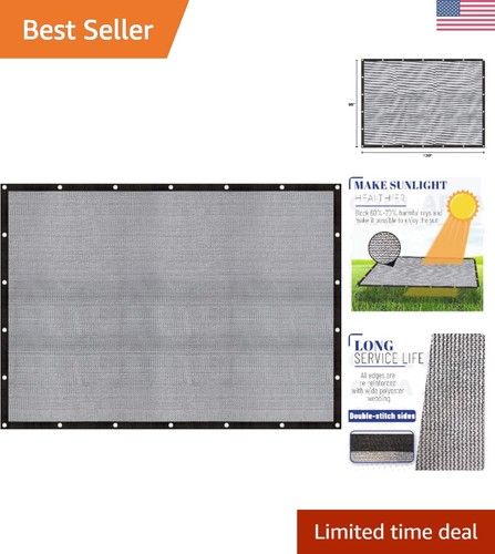 60-70% Shade Cloth 8x10FT Heavy Duty Knitted Mesh Tarp with Grommets ...