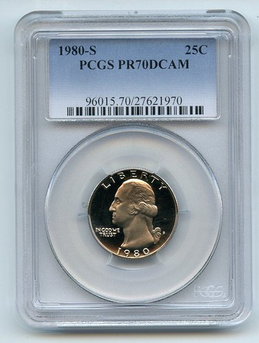 1980 S 25C Washington Quarter Proof PCGS PR70DCAM | eBay