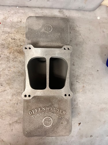 Offenhauser 5910 Tunnel Ram Intake Manifold TOP ONLY 1x4 Mopar 383 ...