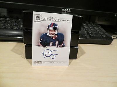 National Treasures Greatest Signatures Autograph Giants Phil Simms 17/ ...