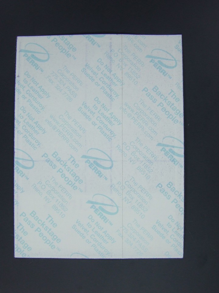 Poison 2001 Glam Slam Metal Jam Tour Working Backstage Satin Cloth Pass ...