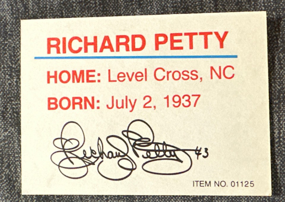 Richard Petty Racing Champions Collectible Card item 01125 NASCAR ...