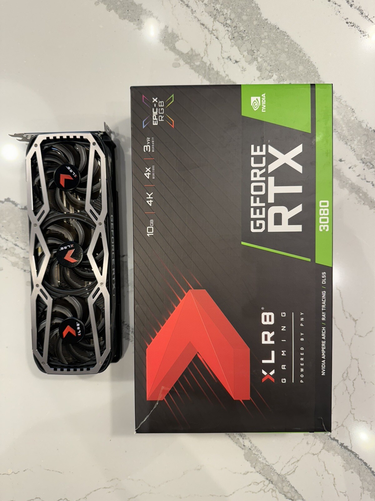 PNY GeForce RTX 3080 XLR8 Gaming EPIC-X RGB Triple Fan Edition P 10GB ...