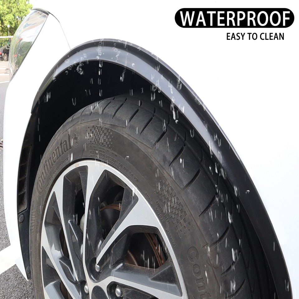 4pcs Car Wheel Eyebrow Arch Protector Trim Lips Fender Flares Matte ...
