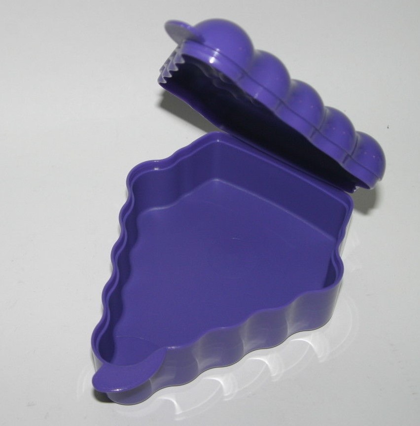 TUPPERWARE Forget Me Not Keeper Holder Storage Container Fruit Purple ...