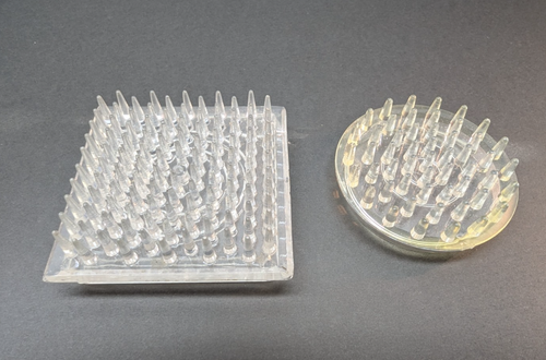 LOT OF 2 Flower Frog Clear Plastic Frog Flower Arrangement Holder Round ...