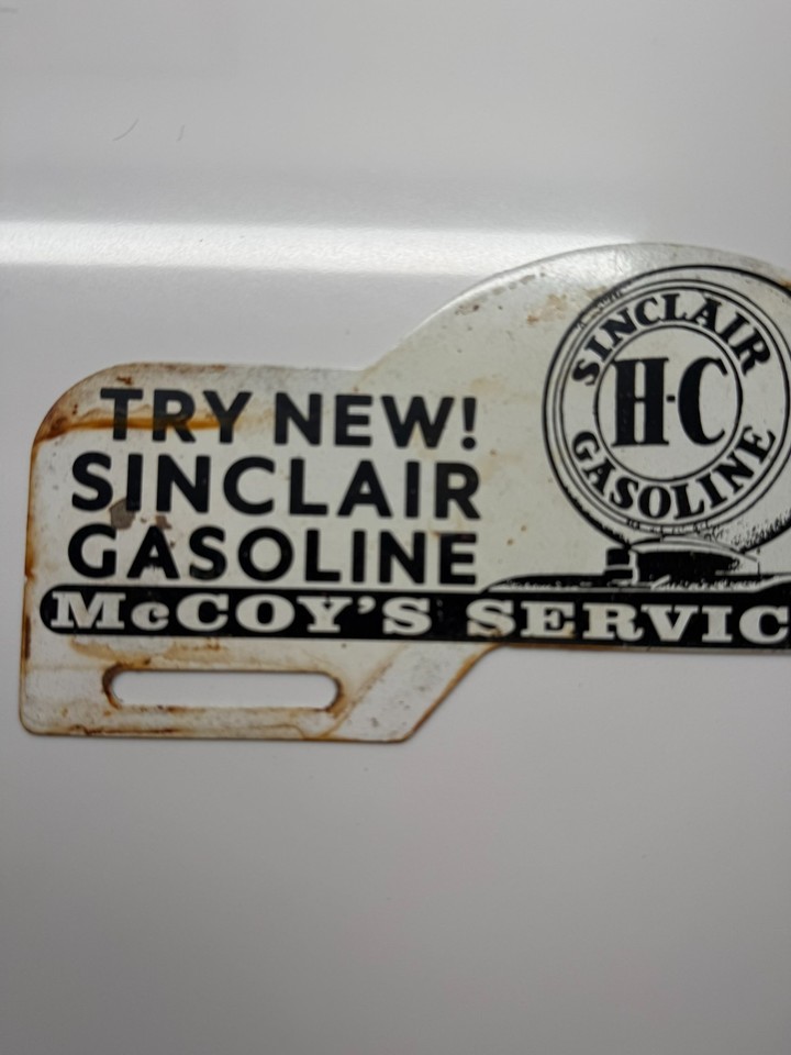 HC Sinclair Oil and Gas Metal License Plate Topper Sign | eBay