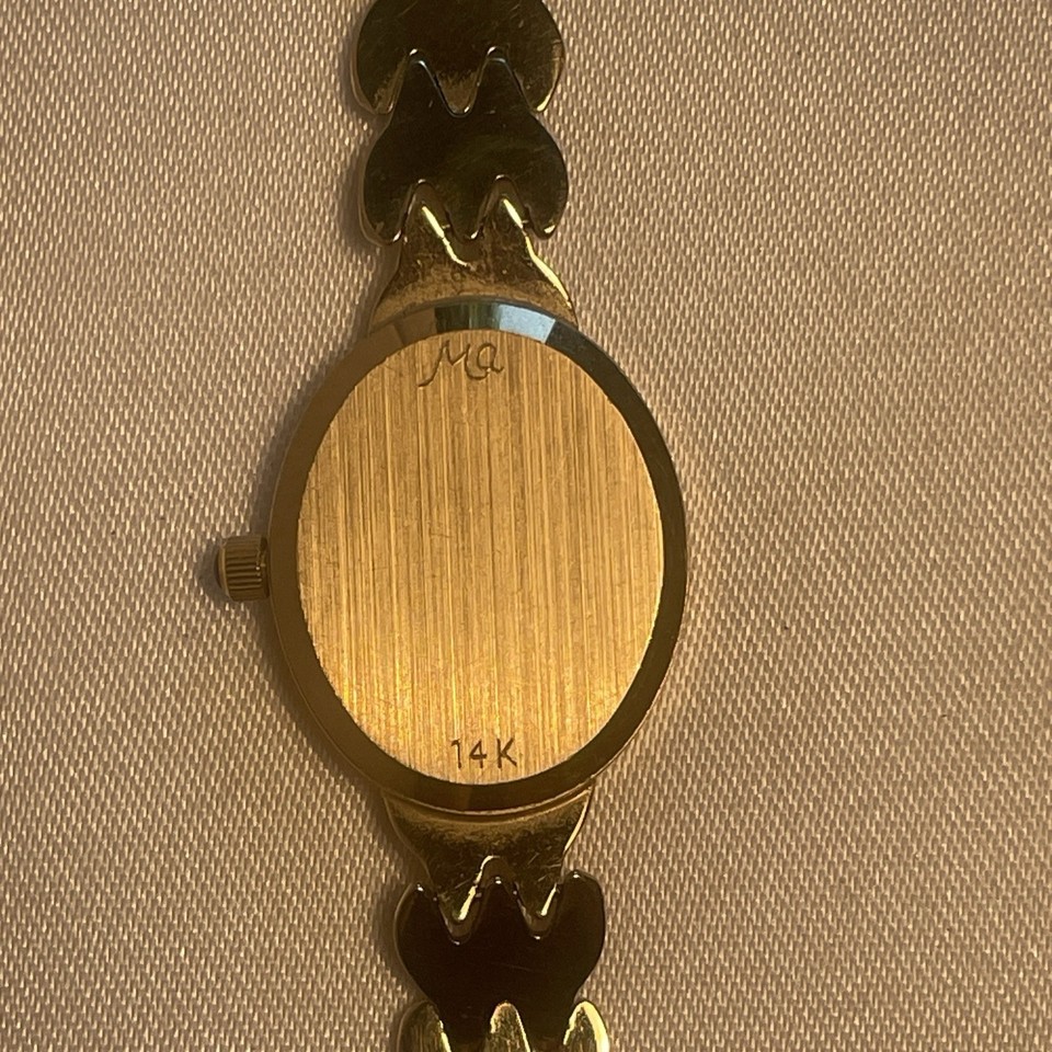 Michael Anthony Swiss Quartz 14K Watch Ladies Womens MA 14K Great ...