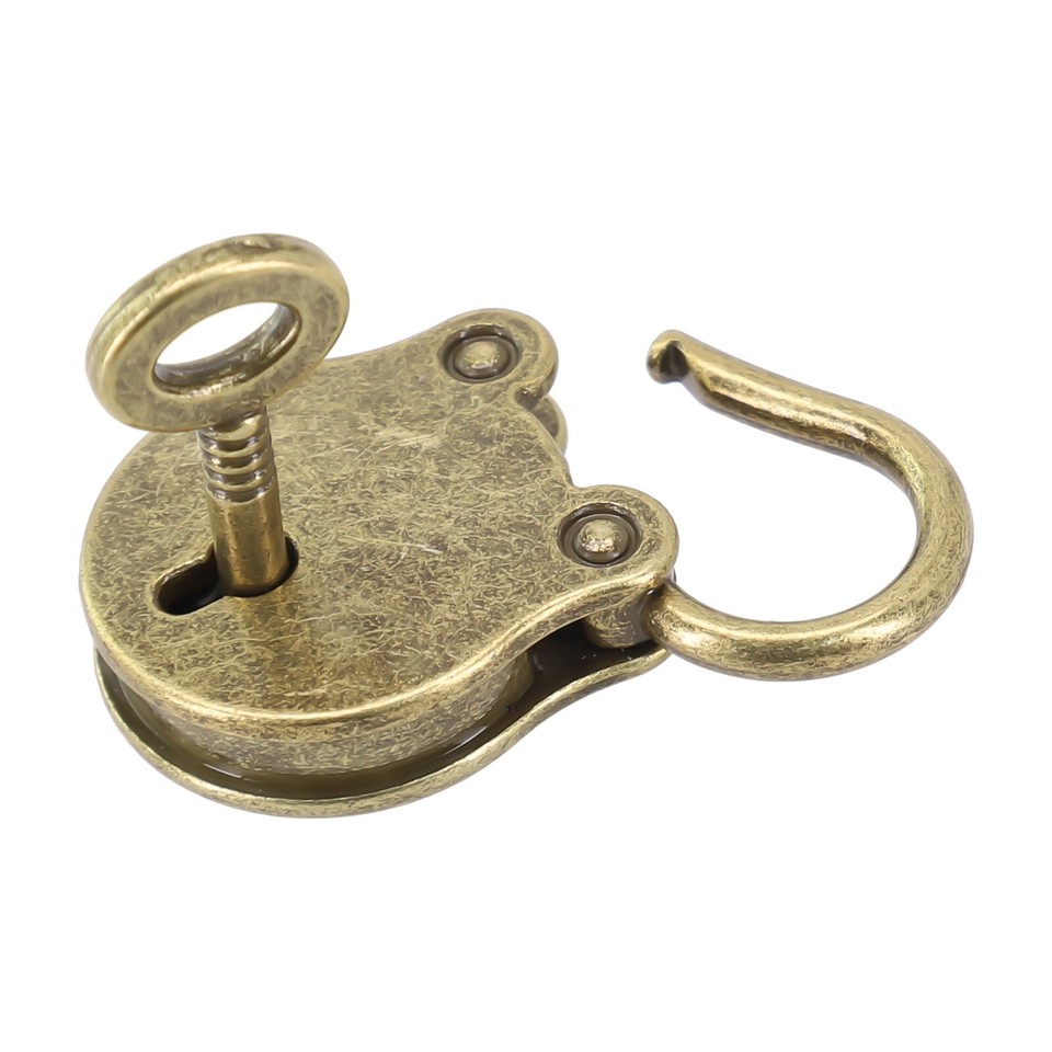 Retro Cartoon Bear Padlock Luggage Padlock Note Lock Buckle Bronze ...