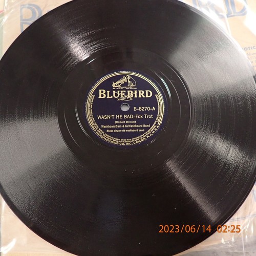 E+ 78 Washboard Sam Bluebird 8270 Wasn't He Bad / This Time Is My Time ...