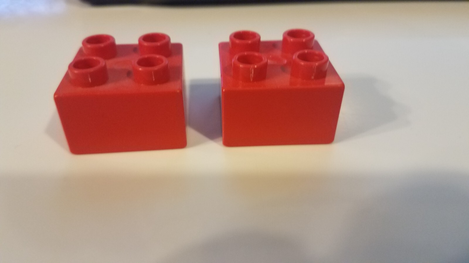 Lego lot of two red Lego DUPLO bricks vintage | eBay