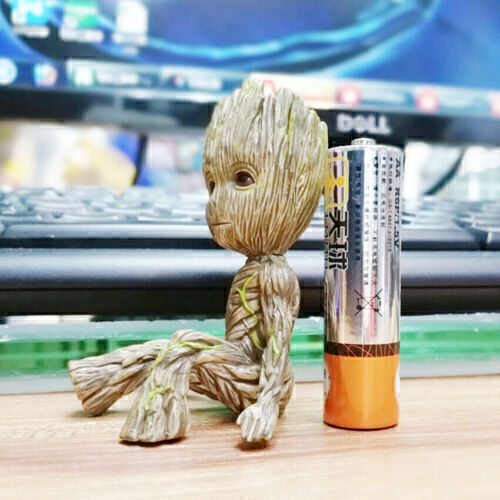 Cute Baby Groot Mini Figure Toy Desk Car Ornaments Kids Gift I Am Groot ...
