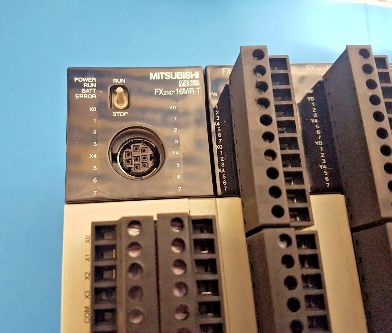 MITSUBISHI FX2NC-16MR-T with Fx2NC-16EX-T & FX2NC-16EYR-T PROG ...