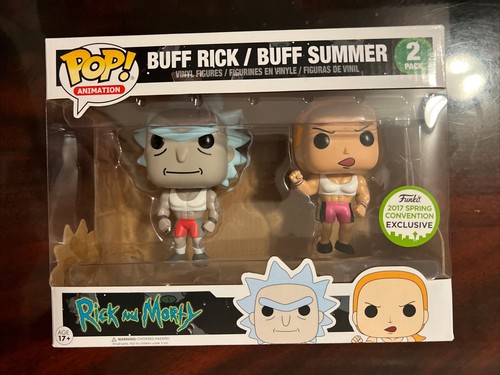 Funko Pop! Rick and Morty BUFF RICK BUFF SUMMER Vinyl Figure 2 Pack ...