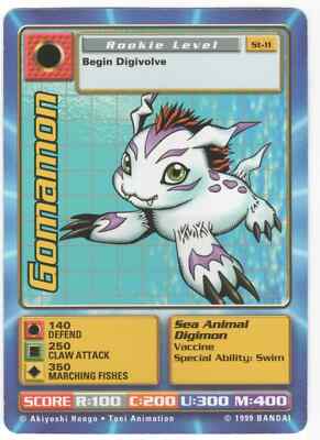 2x Gomamon St-11 - 1999 Bandai Digimon Card | eBay