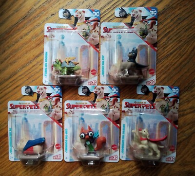 NEW Mattel DC WB SuperPets Figures Lot Of 5 micro collection Super Pets ...