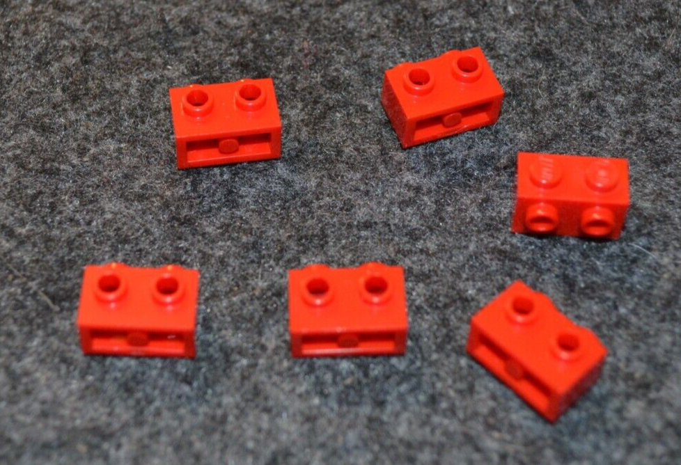 (6) 1x2 Red Bricks w/ 2 Pegs on one side ~ Lego ~ NEW ~ Castle | eBay