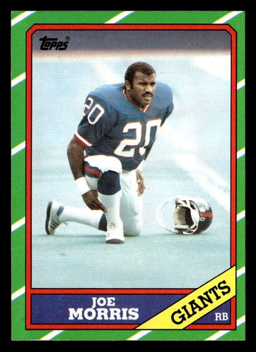 Joe Morris 1986 Topps Card #139 New York Giants | eBay