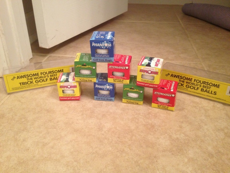 Worlds Best Trick Golf Balls (8 Total Gift Pack, Humor, Holiday ...