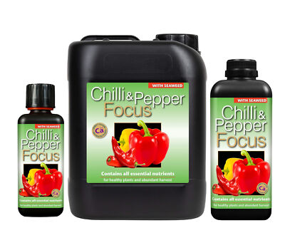 Growth Technology Chilli & Pepper Focus House Plant Food 300ml /1L /5L ...