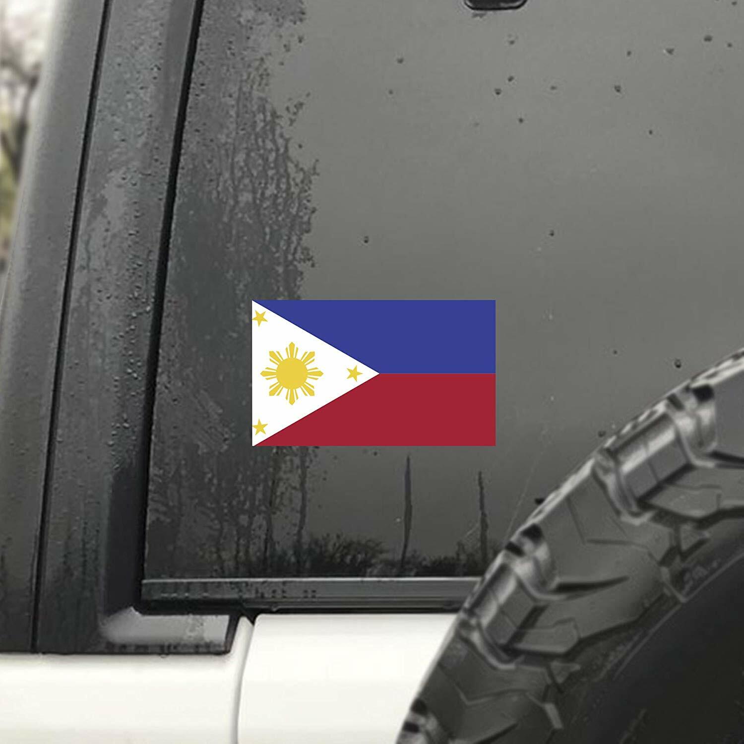 PHILIPPINE FLAG VINYL DECAL STICKERS PINOY PILIPINAS FILIPPINO FILIPINA ...