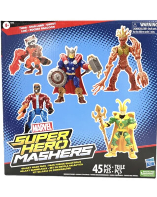 Marvel Super Hero Mashers Thor and Guardians of The Galaxy Mash Pack ...