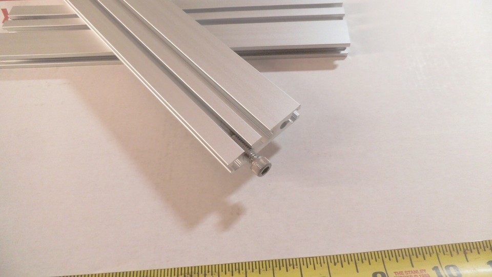 Lot of 2 pcs Aluminum slotted bar stock, 9-5/8" x 2" x .475 thick | eBay