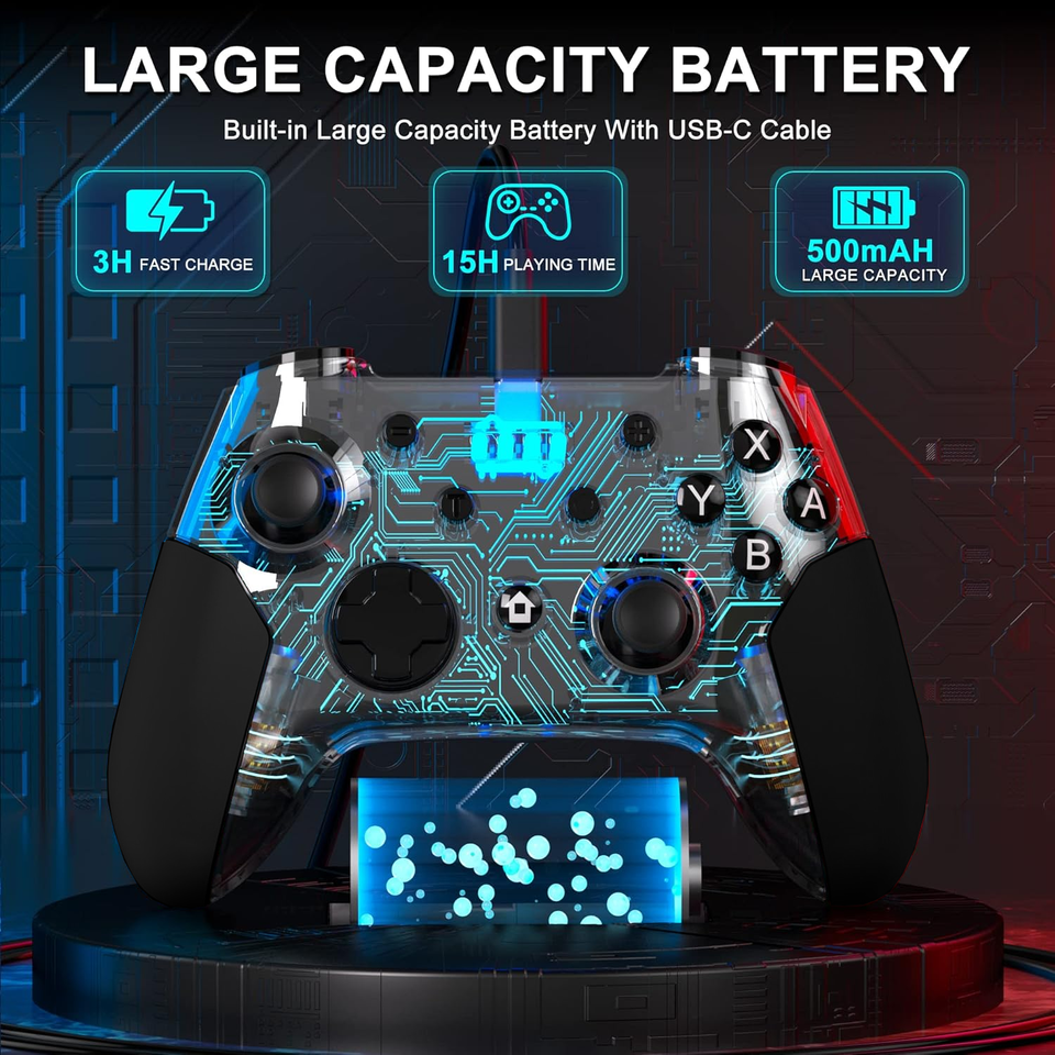 Pro Wireless Game Controller Gamepad Joystick Remote For Nintendo ...