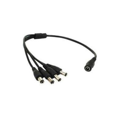 1 to 4 Way 1 Female to 4 Male DC Power Splitter Cable For CCTV Security ...