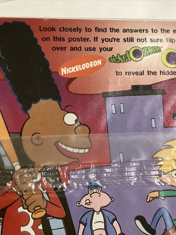 VTG Rare NOS DEAD STOCK 1998 POST NIKOLODEON HEY ARNOLD GAME Cereal Box ...