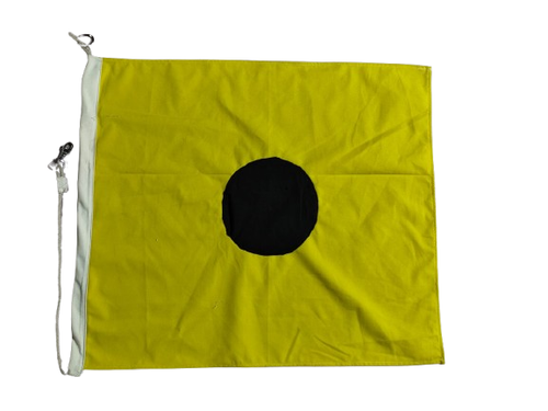 Vintage Cotton Nautical Signal Flag Maritime ICS India Old Naval Ship ...