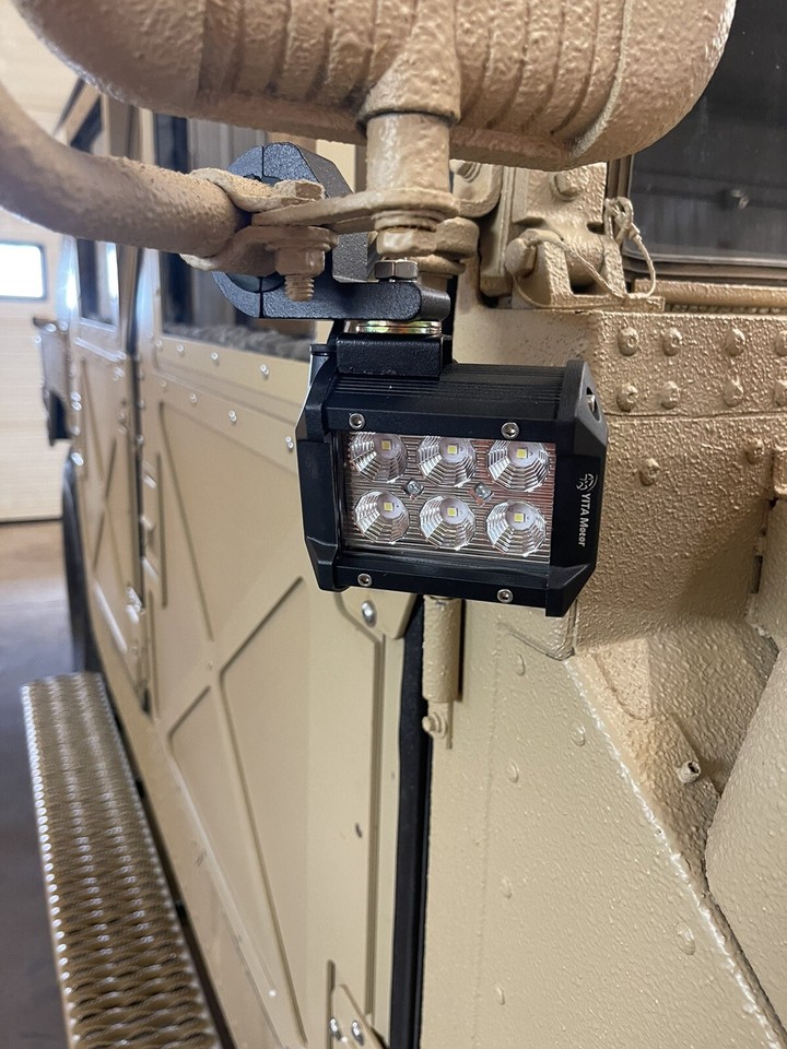 Military Humvee Mirror Mounted Dual Light Kit LED 24V | eBay