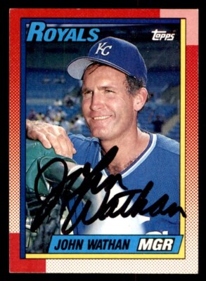 1990 Topps Baseball #789 John Wathan Signed Autograph (no COA) | eBay