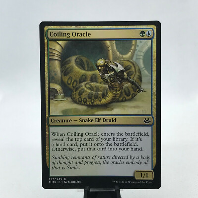 COILING ORACLE - MODERN MASTERS 2017 - MTG - MULTICOLOR - CREATURE ...