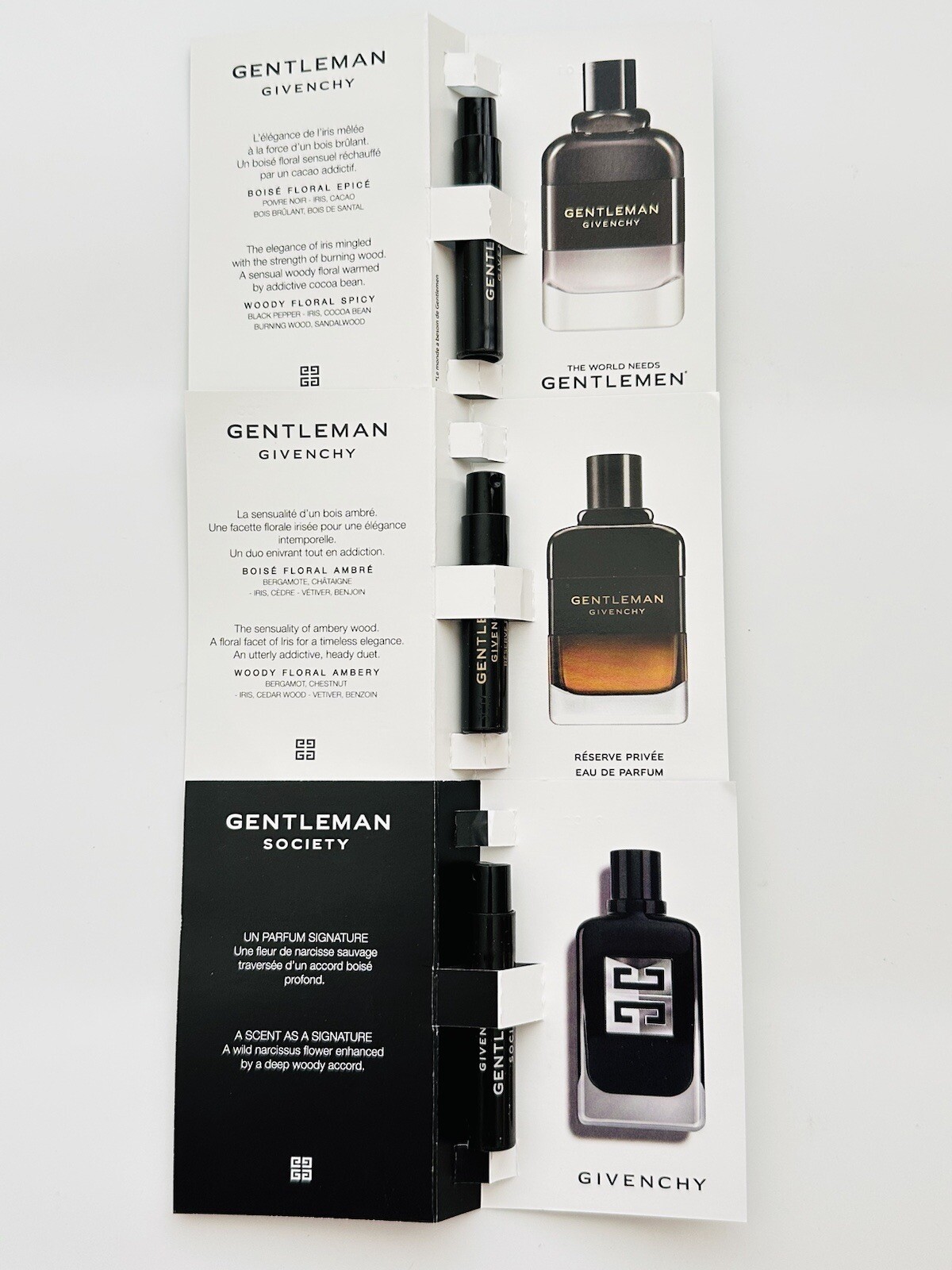 Givenchy Gentleman For Men Sample Size 3pcs (Boisee, Reserve Privee ...