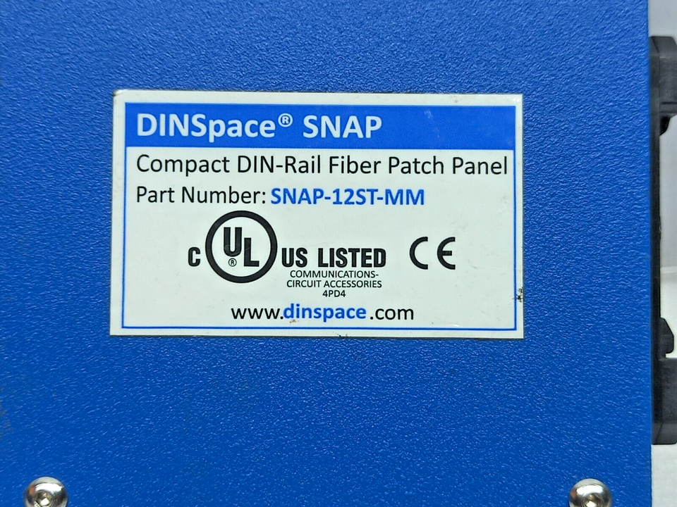 DINSpace SNAP-12ST-MM Compact DIN-Rail Fibre Patch Panel | eBay