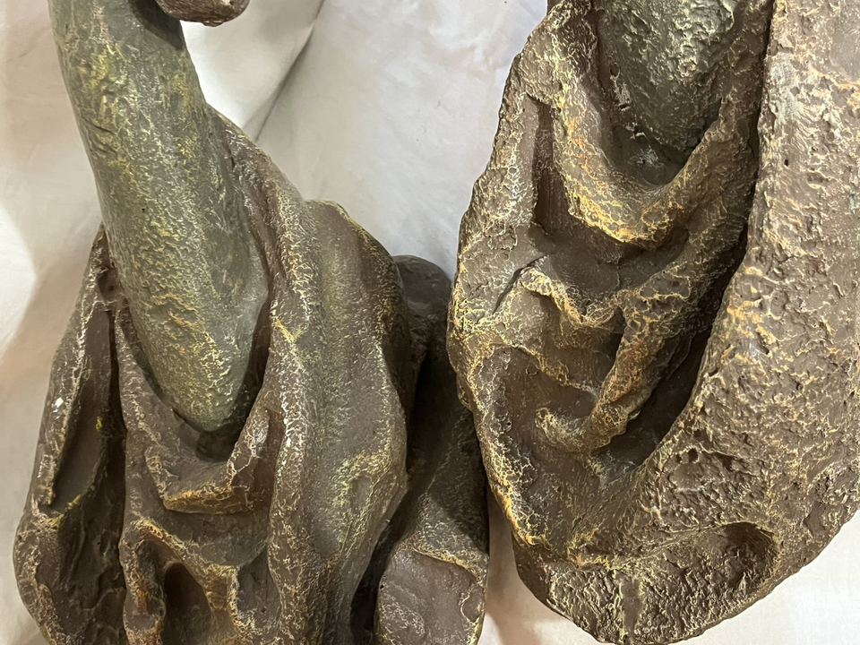 MCM Statue Lady Liberty Wall Sconce Torch Sculpture Candle Holders ...