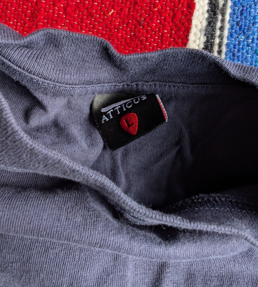 Reduced.Atticus Band Navy T-shirt. Size L. New No Tag. 100% Cotton ...
