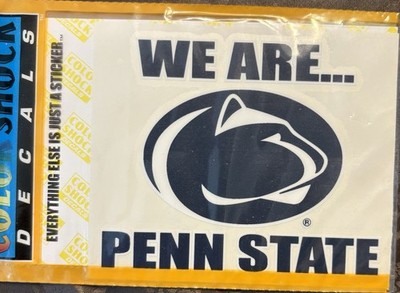NEW Color Shock Decal "WE ARE PENN STATE” NCAA Sticker ~4x5” PSU ...