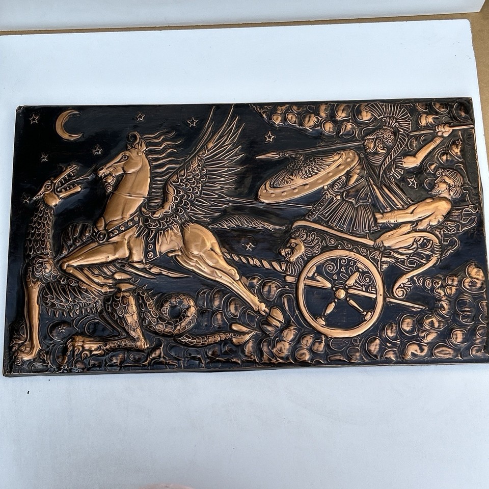 Greek mythology wall hanging copperplate copperplate painting vintage ...