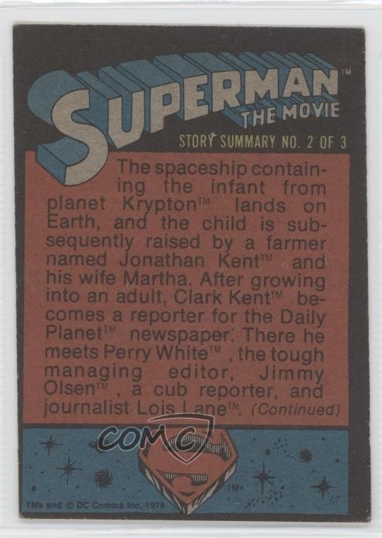 1978 Superman The Movie Clark Kent Lois Lane Christopher Reeve Margot ...